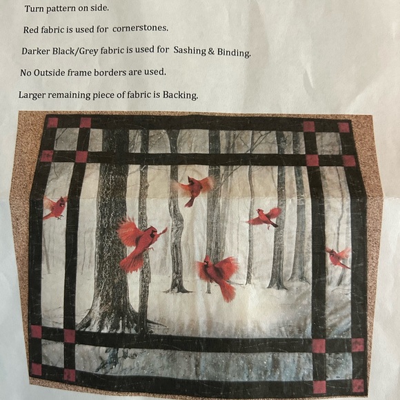 Other | Cardinal Forest Quilt Pattern | Poshmark